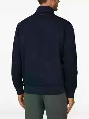 Boggi Milano Wool Blend Quarter-zip Sweatshirt