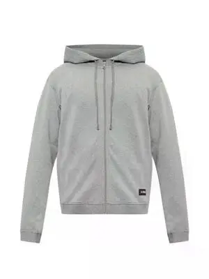 DIESEL® Logo-patch Zip-up Hoodie - Grey