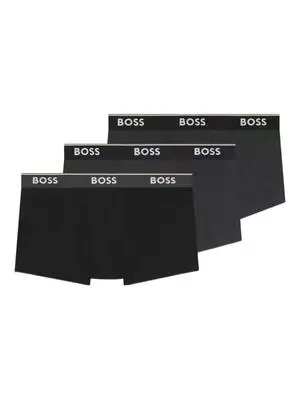 BOSS Logo-waistband Boxers - Black