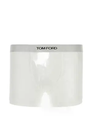 TOM FORD Logo-waistband Boxers - White