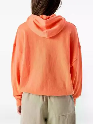 American Vintage Zip-up Raw-edge Hoodie