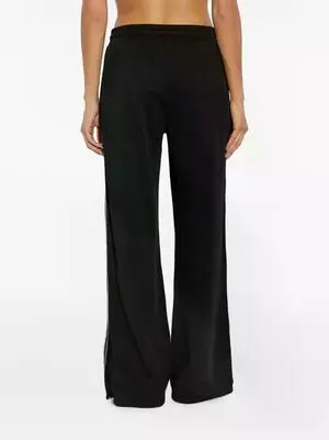 Michael Kors Logo Patch Side Stripe Wide Leg Track Pants