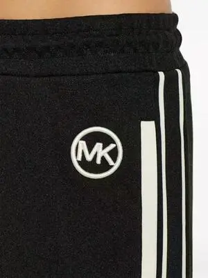 Michael Kors Logo Patch Side Stripe Wide Leg Track Pants