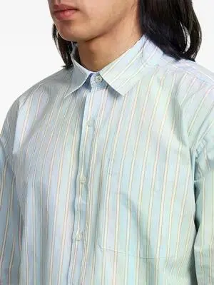 EDMMOND STUDIOS Striped Patch-pocket Shirt