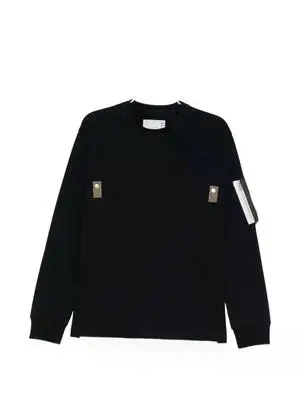 Sacai Utility-pocket Long-sleeve T-shirt - Black