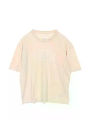 MAISON MARGIELA Numbering Logo Print T-shirt - Neutrals