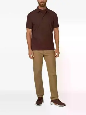 Boggi Milano Polo In Piqué Cotton Blend B Tech - Red
