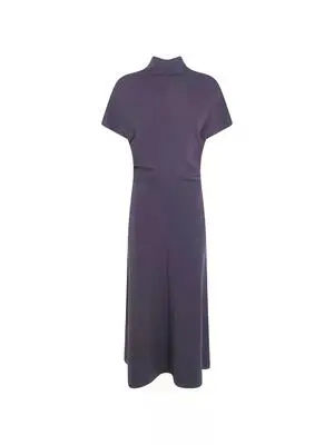DRHOPE High Neck Midi Dress
