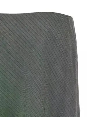 Alberta Ferretti Herringbone-weave Maxi A-line Skirt