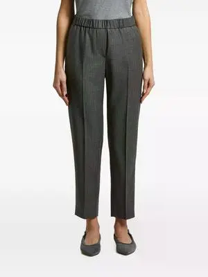 Peserico Pinstriped-pattern Trousers - Grey