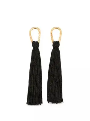 FORTE_FORTE Hammered Tassel Earrings