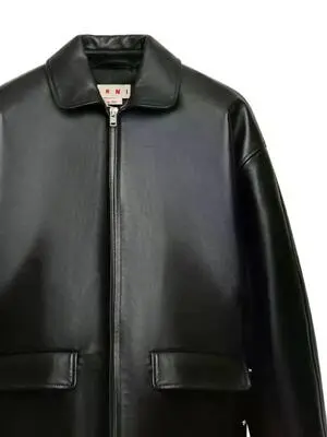 Marni Zip-up Leather Jacket