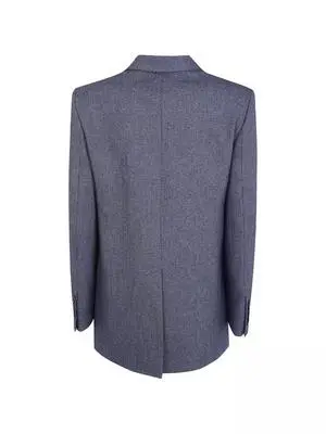 DRHOPE Double-breasted Peak-lapel Blazer