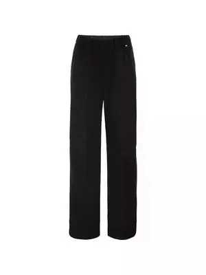 Herno Flannel-effect Knitted-trim Trousers