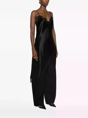 NISSA Lace-trim Asymmetric Top