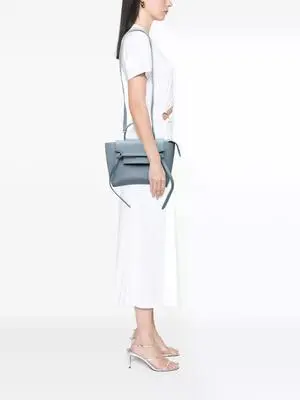 Celine 2017 Micro Grained Calfskin Belt Bag Satchel - Blue