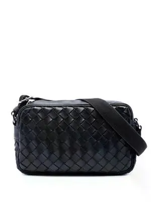 Bottega Veneta 2012-2026 Small Nappa Intrecciato Camera Bag Crossbody Bag - Black