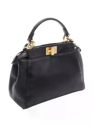 Fendi Mini Peekaboo Iconic Satchel - Black