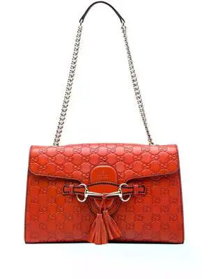 Gucci 2016-2026 Medium Guccissima Emily Shoulder Bag - Orange