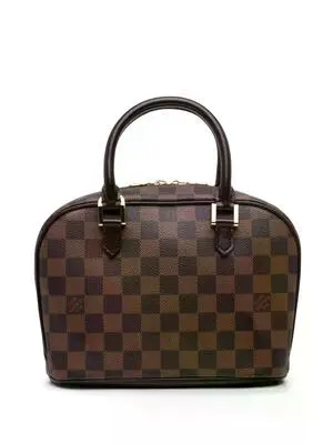 LOUIS VUITTON 2000-2010 Damier Ebene Mini Sarria Handbag - Brown