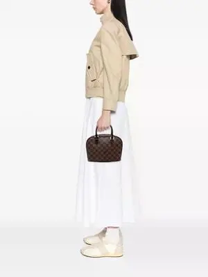 LOUIS VUITTON Damier Ebene Mini Sarria Handbag - Brown