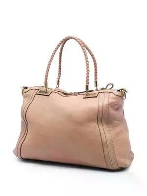 Gucci Calfskin Bella Convertible Tote Satchel - Brown