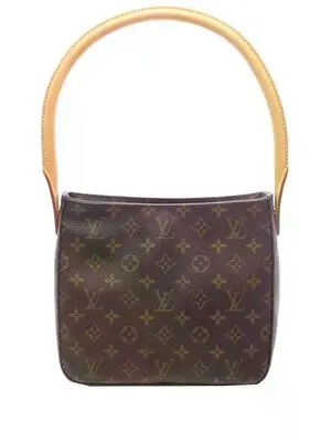 LOUIS VUITTON 2002 Monogram Looping Mm Shoulder Bag - Brown