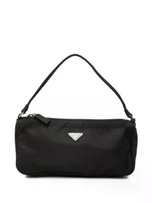 Prada 2000-2013 Tessuto Pochette Shoulder Bag - Black