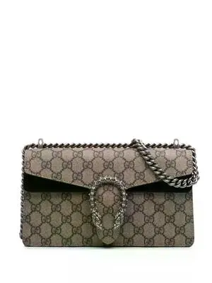 Gucci Medium Gg Supreme Dionysus Crossbody Bag - Black