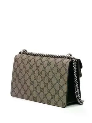 Gucci Medium Gg Supreme Dionysus Crossbody Bag - Black