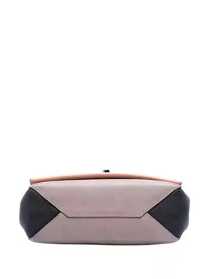LOUIS VUITTON Tricolor Leather Lockme Ii Bb Satchel - Orange