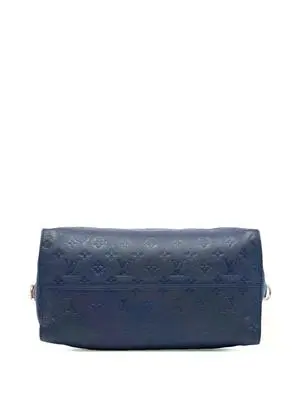 LOUIS VUITTON Monogram Empreinte Lumineuse Pm Satchel - Blue