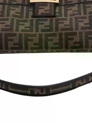 Fendi Medium Zucca Canvas Baguette Satchel