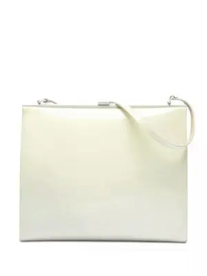 Saint Laurent Vinyl Shoulder Bag - White
