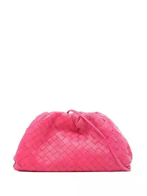 Bottega Veneta 2012-2026 Nappa Intrecciato The Mini Pouch Crossbody Bag - Pink