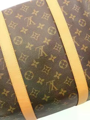 LOUIS VUITTON 2015 Monogram Keepall 55 Travel Bag