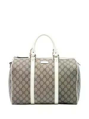 Gucci Gg Supreme Joy Boston Bag - White