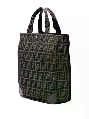 Fendi Zucca Canvas Shopping Tote Bag