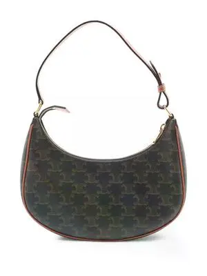 Celine Mini Triomphe Coated Canvas Ava Shoulder Bag
