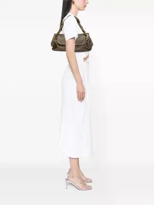 Bottega Veneta 2007-2011 Intrecciato Trimmed Nappa Napoli Handbag - Brown