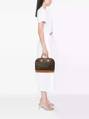 LOUIS VUITTON Monogram Alma Pm Handbag - Brown