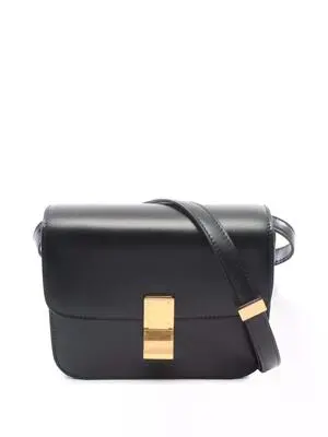Celine 2000-2026 Small Calfskin Classic Box Crossbody Bag - Black