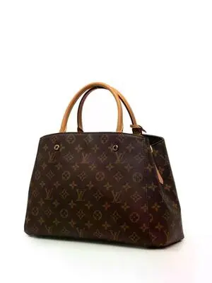 LOUIS VUITTON 2018 Monogram Montaigne Mm Satchel - Brown