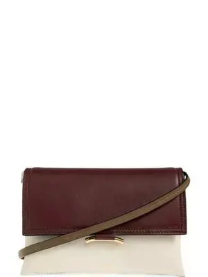 WANDLER Ida Trio Leather Shoulder Bag - Red