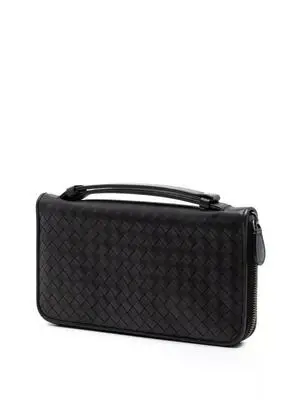 Bottega Veneta 2012-2026 Nappa Intrecciato Vn Travel Organizer Wallet Long Wallets - Black
