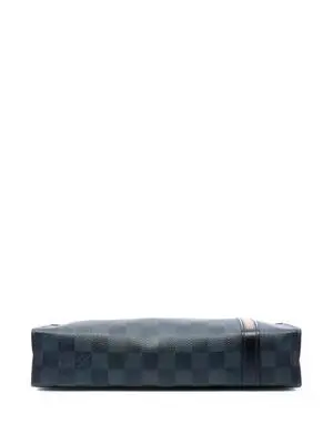 LOUIS VUITTON Damier Cobalt Race Pochette Voyage Mm Clutch Bag