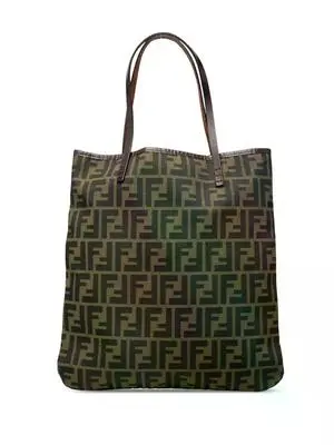 Fendi 2000-2010 Zucca Canvas Tote Bag - Brown