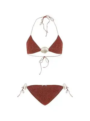 Oseree Lumière Shell Bikini - Brown