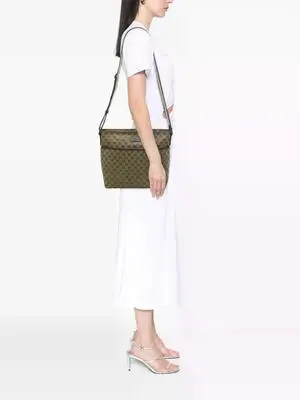 Gucci 2016-2026 Gg Canvas Web Crossbody Bag - Neutrals