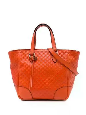 Gucci 2016-2026 Small Microguccissima Bree Satchel - Orange
